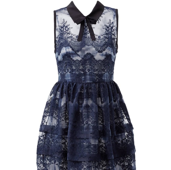 Marissa Webb | Dresses | Marissa Webb Sheer Lace Wednesday Addams ...
